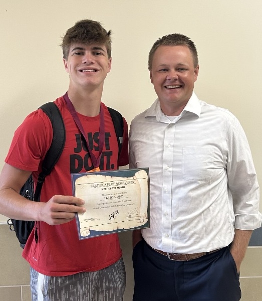 Idalia RJ-3 School District - Wolf of the Month-Tarek Glanz